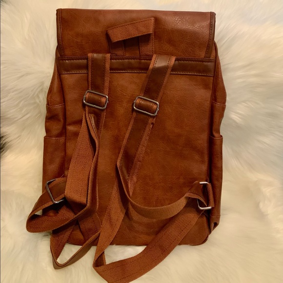 Vbiger | Bags | Vbiger Mens Pu Leather Vintage Laptop Backpack | Poshmark